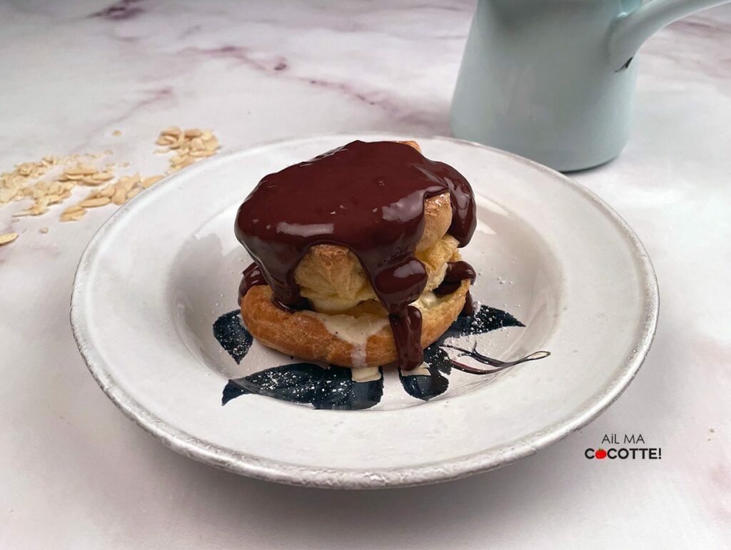 Profiteroles Géantes - Recette Dessert - Ail Ma Cocotte